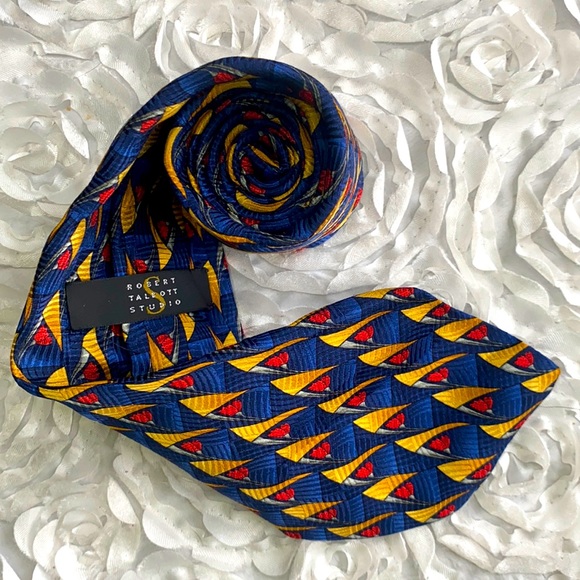 Robert Talbott | Accessories | New Robert Talbot Studio Geometric Silk Tie | Poshmark